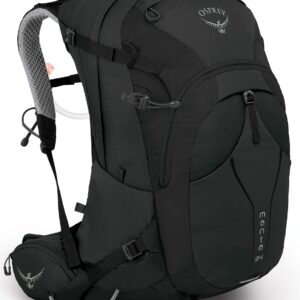 Osprey Manta 34L Men's Hiking Backpack with Hydraulics Reservoir, Black, One Size