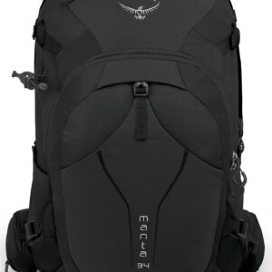 Osprey Manta 34L Men's Hiking Backpack with Hydraulics Reservoir, Black, One Size