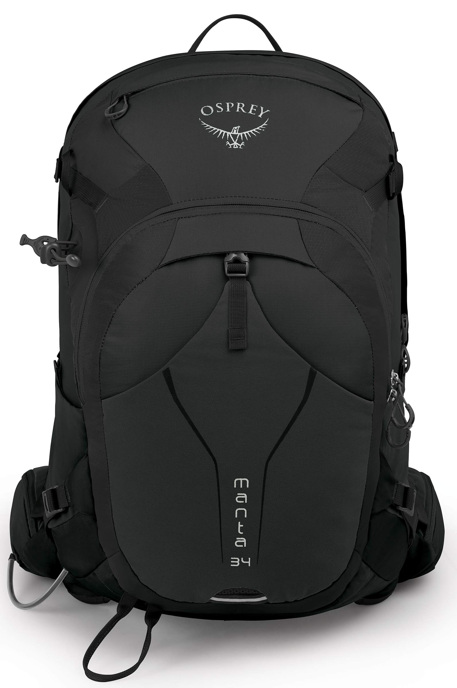 Osprey Manta 34L Men's Hiking Backpack with Hydraulics Reservoir, Black, One Size