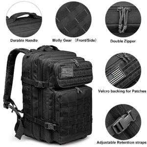 G4Free 40L Military Tactical Backpack 3 Day Assault Survival Molle Pack Bug Out Bag Fishing Backpack Rucksack