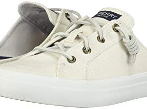 Sperry Women's Crest Vibe Mule Canvas Sneaker, White, 8.5 M US