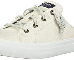 Sperry Women's Crest Vibe Mule Canvas Sneaker, White, 8.5 M US