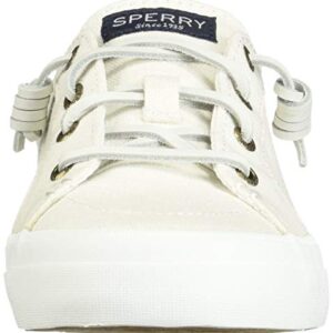 Sperry Women's Crest Vibe Mule Canvas Sneaker, White, 8.5 M US