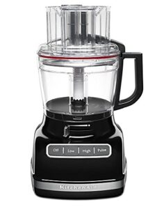 kitchenaid kfp1133ob 11-cup food processor with exact slice system - onyx black (renewed)