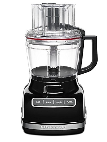 KitchenAid KFP1133OB 11-Cup Food Processor with Exact Slice System - Onyx Black (Renewed)