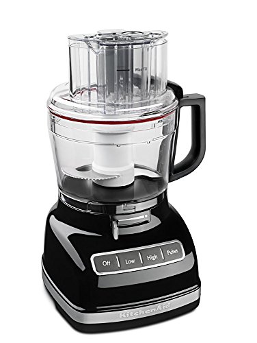 KitchenAid KFP1133OB 11-Cup Food Processor with Exact Slice System - Onyx Black (Renewed)