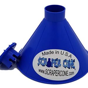 SCRAPER CONE®️ The Original Ice Scraper, Snow Removal Made in The USA Magical Frost Removal Funnel Shaped Cleaning Tool Car Windshield Deicer Magic Scrapers Instascrape round snow shovel brush