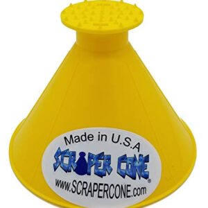 SCRAPER CONE®️ The Original Ice Scraper, Snow Removal Made in The USA Magical Frost Removal Funnel Shaped Cleaning Tool Car Windshield Deicer Magic Scrapers Instascrape round snow shovel brush