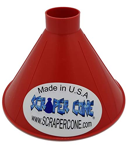 SCRAPER CONE®️ The Original Ice Scraper, Snow Removal Made in The USA Magical Frost Removal Funnel Shaped Cleaning Tool Car Windshield Deicer Magic Scrapers Instascrape round snow shovel brush