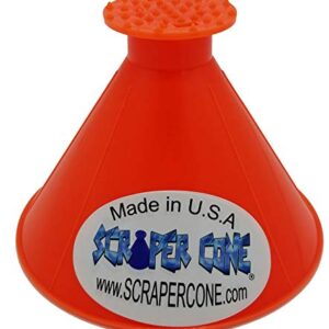 SCRAPER CONE®️ The Original Ice Scraper, Snow Removal Made in The USA Magical Frost Removal Funnel Shaped Cleaning Tool Car Windshield Deicer Magic Scrapers Instascrape round snow shovel brush