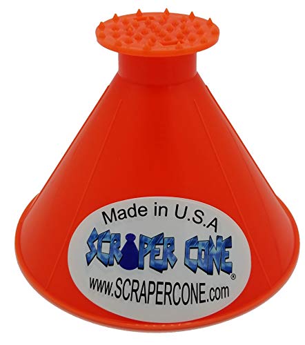 SCRAPER CONE®️ The Original Ice Scraper, Snow Removal Made in The USA Magical Frost Removal Funnel Shaped Cleaning Tool Car Windshield Deicer Magic Scrapers Instascrape round snow shovel brush