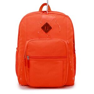 abshoo Classical Basic Womens Travel Backpack For College Men Water Resistant Bookbag (Tangerine)