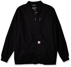 carhartt women's crawford bomber jacket, black, large