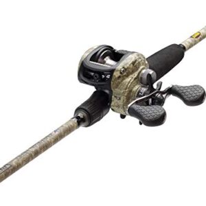 Lew's Fishing AHC1SHL610MH American Hero Camo Speed Spool Baitcasting Combo, Black, 120/12 - 31" LH 1pc. Camo