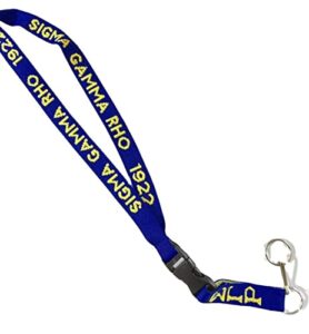 sigma gamma rho woven lanyard