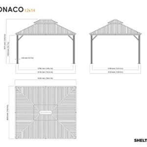 Sojag Monaco Champagne 12 ft. x 14 ft. Gazebo