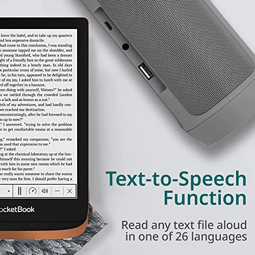 PocketBook Touch HD 3 | Audio- & E-Book Reader | 6ʺ Glare-Free & Eye-Friendly E-Ink Screen | Text-to-Speech Function | Bluetooth | Adaptive SMARTlight | IPX8 Waterproof | E-Reader, Spicy Copper