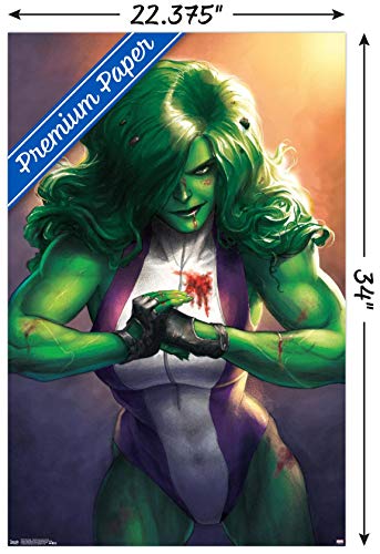 Trends International Marvel Comics - She-Hulk - Totally Awesome Hulk - Cover #4 Wall Poster, 22.375" x 34", Premium Unframed Version