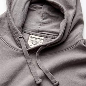 Hanes Men's Comfortwash Garment Dyed Hoodie Sweatshirt, Concrete Gray, X Large