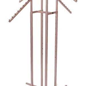 SSWBasics 4 Way Clothing Rack - Rose Gold - Slant Arms