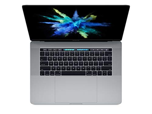 Apple MacBook Pro with Touch Bar (Mid 2017), 15.4in, Intel Core i7-7820HQ Quad-Core 2.9GHz, 512GB, 16GB DDR3, 802.11ac, Bluetooth, macOS 10.12.5 Sierra, Space Gray (Renewed)