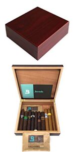 the chateau 20 cigar humidor with boveda humidity control kit