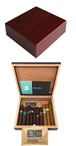 The Chateau 20 Cigar Humidor with Boveda Humidity Control Kit