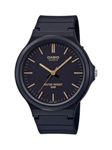 casio unisex mw-240-1e2vcf classic analog display quartz black watch