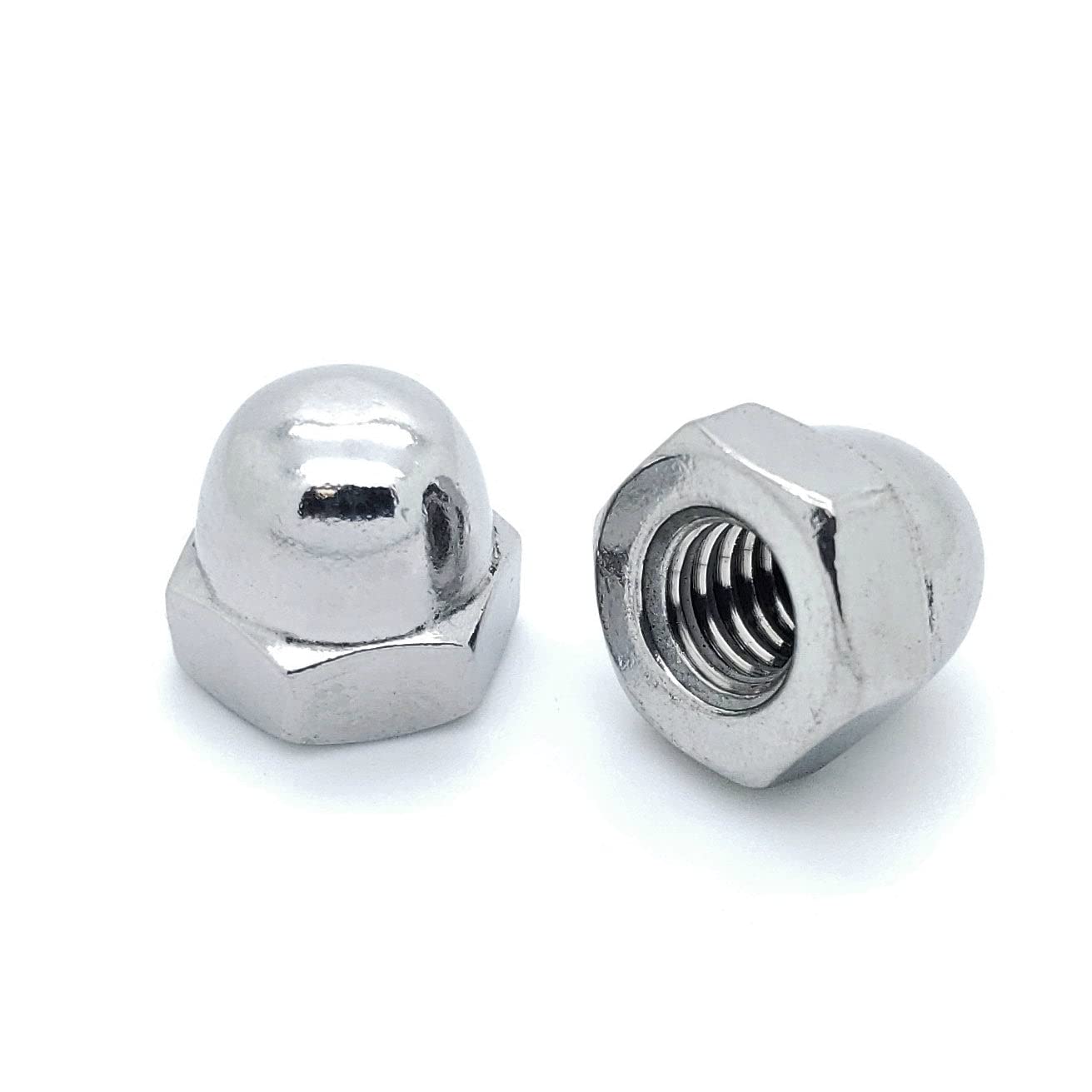 25 Qty #8-32 Stainless Steel Acorn Hex Cap Nuts (BCP590)