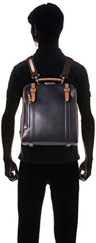 Kiwada Dulles Business Backpack, Vertical Type, Patrick, Genuine Leather Included, Made in Toyooka, Hyogo Prefecture, the Holy Land of Bags, Navy