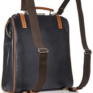 Kiwada Dulles Business Backpack, Vertical Type, Patrick, Genuine Leather Included, Made in Toyooka, Hyogo Prefecture, the Holy Land of Bags, Navy