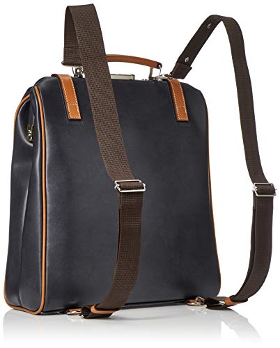 Kiwada Dulles Business Backpack, Vertical Type, Patrick, Genuine Leather Included, Made in Toyooka, Hyogo Prefecture, the Holy Land of Bags, Navy