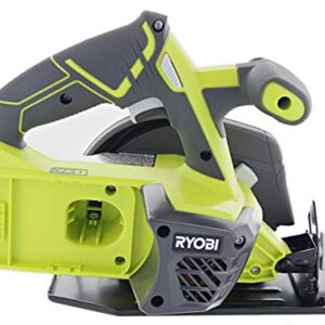 Ryobi One P505 18V Lithium Ion Cordless 5 1/2in 4,700 RPM Circular Saw (Battery Not Included, Power Tool Only), Green (Renewed)