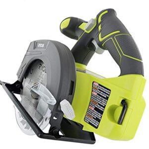 Ryobi One P505 18V Lithium Ion Cordless 5 1/2in 4,700 RPM Circular Saw (Battery Not Included, Power Tool Only), Green (Renewed)