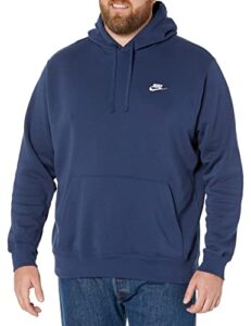 nike pull over hoodie, midnight navy/midnight navy/white, xx-large