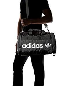 adidas Originals Santiago Duffel Bag, Black/White, One Size