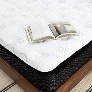 Signature Design by Ashley King Size Limited Edition 11 inch Plush Pillowtop Hybrid Mattress with Lumbar Support Gel Memory Foam