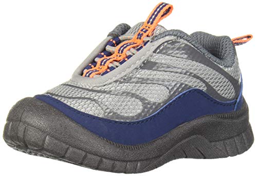 OshKosh B'Gosh Boys' Gianni Bump Toe Sneaker, Grey, 5 M US Toddler