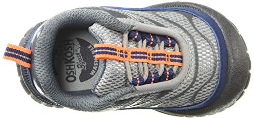 OshKosh B'Gosh Boys' Gianni Bump Toe Sneaker, Grey, 5 M US Toddler