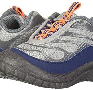 OshKosh B'Gosh Boys' Gianni Bump Toe Sneaker, Grey, 5 M US Toddler