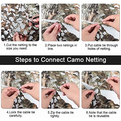 LOOGU Camo Netting, Camouflage Net Blinds Great for Sunshade Camping Shooting Hunting etc.