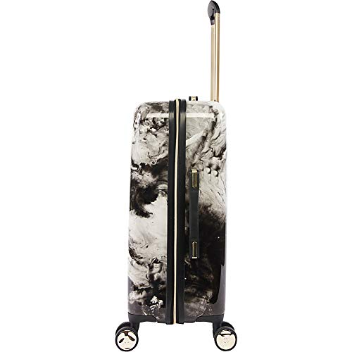 BEBE Luggage Teresa 3pc Spinner Suitcase Set, Black Marble, One Size