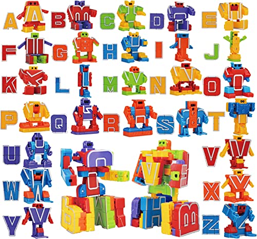 JOYIN Alphabet Robots Toys for Kids, ABC Learning Toys, Alphabots, Letters, Toddlers Education Toy, Carnival Prizes, Christmas Toys, Treasure Box and Prize for Classroom