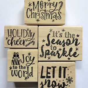 Christmas Rubber Stamp Set