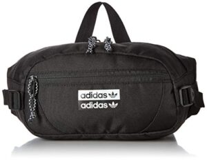 adidas unisex originals utility crossbody, black/white, one size