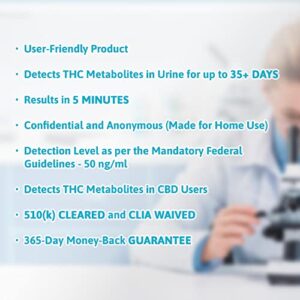 Exploro Highly Sensitive THC Urine Drug Test - When You Flush Your System of Weed and do Detox for Marijuana at Home Drugtest 25 Strips Marijuana, Edibles Testing Kit