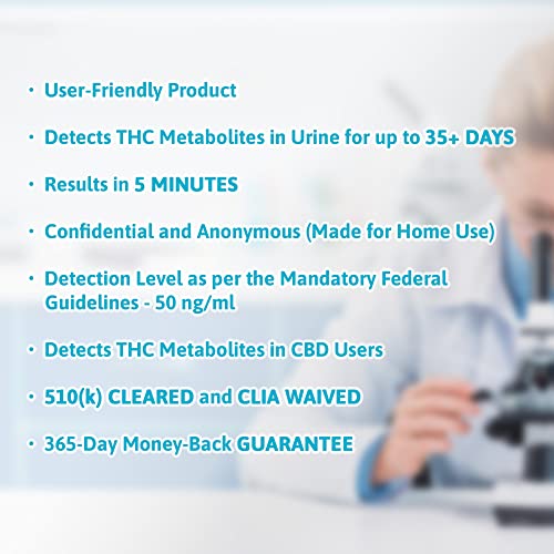 Exploro Highly Sensitive THC Urine Drug Test - When You Flush Your System of Weed and do Detox for Marijuana at Home Drugtest 25 Strips Marijuana, Edibles Testing Kit