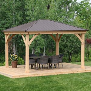 yardistry 12 x 14 meridian gazebo