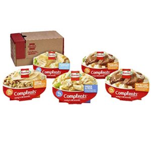 hormel compleats protein variety pack microwave trays (pack of 5)