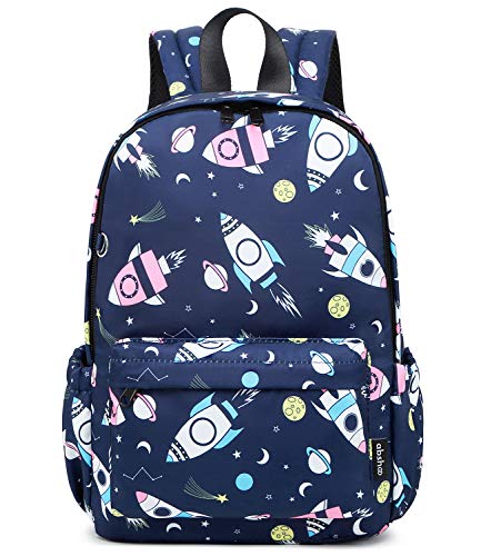 abshoo Little Kids Toddler Backpacks for Boys and Girls Preschool Backpack With Chest Strap (Rocket Navy)